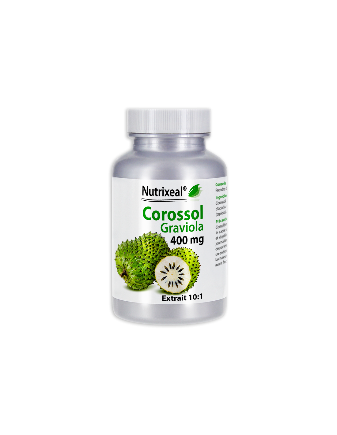 Corossol / Graviola, 400 mg, extrait concentré 10:1 - Nutrixeal